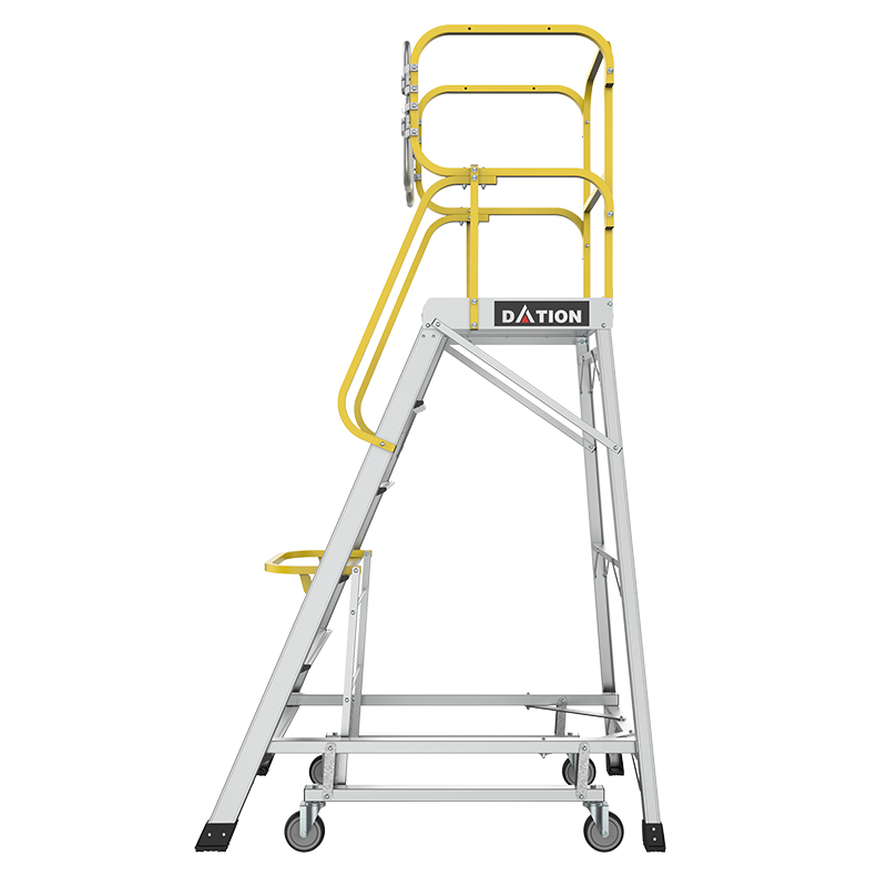6 Step Rolling Platform Ladder Leander Industry Inc